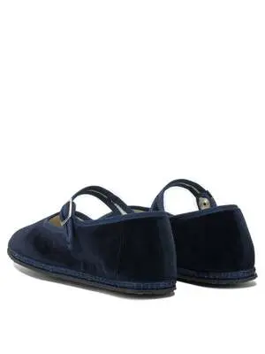 VIBI VENEZIA Velvet Ballerinas - Blue
