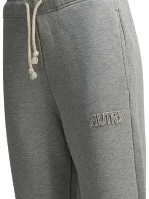 AUTRY Logo Fleece Sport Pants - Grey