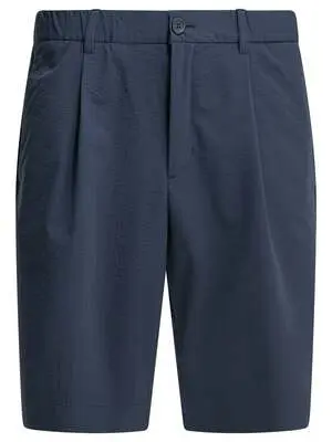 Herno Technical Stretch Seersucker Shorts - Blue