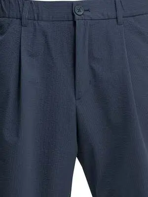 Herno Technical Stretch Seersucker Shorts - Blue