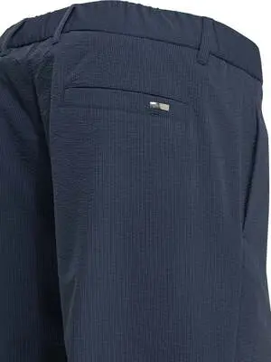 Herno Technical Stretch Seersucker Shorts - Blue