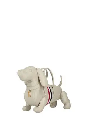 Thom Browne Hector Bag With Rwb Stripe - Khaki