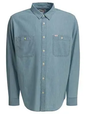 Filson Chambray Cpo' Casual Shirt - Light Blue