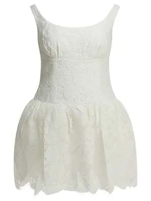 SELF-PORTRAIT Lace Flared Dress