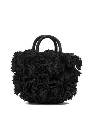 IBELIV Raffia Handbag - Black