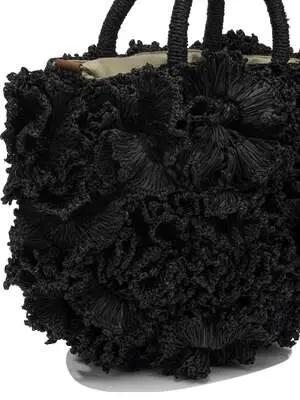 IBELIV Raffia Handbag - Black