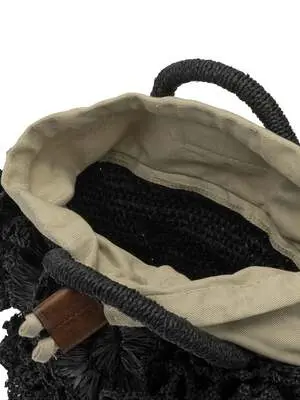 IBELIV Raffia Handbag - Black