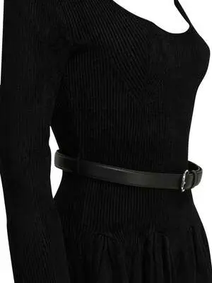 SELF-PORTRAIT Knit Flared Dress