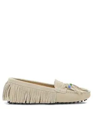 Toujours Emily Suede Loafers - Beige