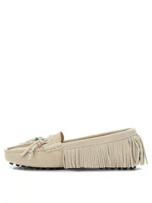 Toujours Emily Suede Loafers - Beige