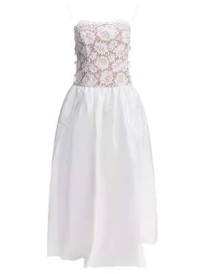 SELF-PORTRAIT Lace Flared Long Dress