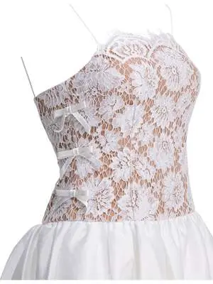 SELF-PORTRAIT Lace Flared Long Dress