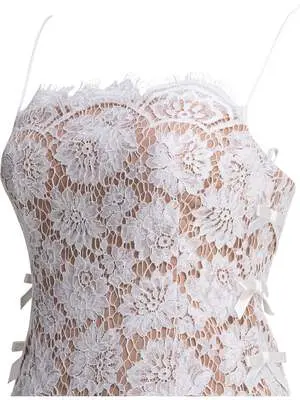SELF-PORTRAIT Lace Flared Long Dress