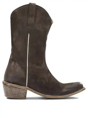 Moma Tall Cowboy Boots - Brown