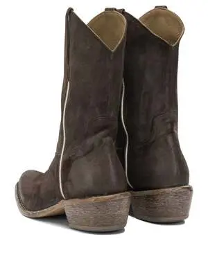 Moma Tall Cowboy Boots - Brown