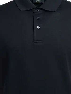Herno Polo Shirt With Buttons - Blue