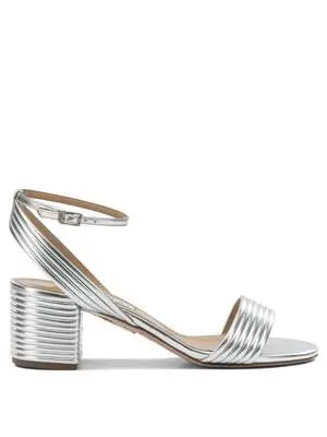 AQUAZZURA Sundance 50mm Heeled Sandals - Silver