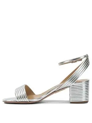 AQUAZZURA Sundance 50mm Heeled Sandals - Silver