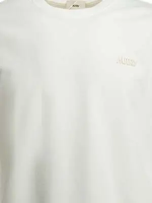 AUTRY Crew Neck T Shirt With Logo - White