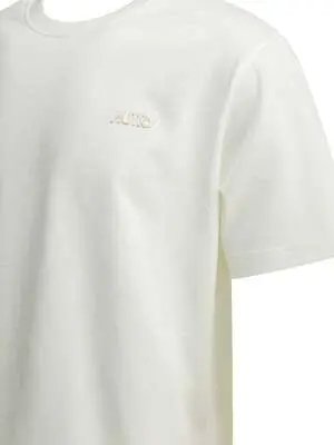AUTRY Crew Neck T Shirt With Logo - White