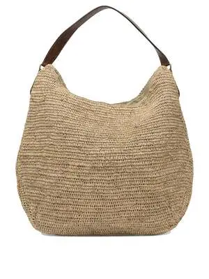 IBELIV Raffia Shoulder Bag - Beige