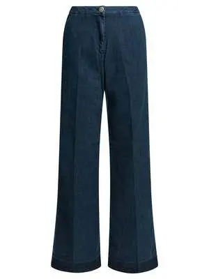 SHAFT JEANS Flaire Smocking' Wide Leg Jeans