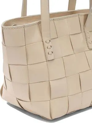 Dragon Diffusion Small Hand-woven Handbag - Beige