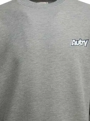 AUTRY Crewneck Sweatshirt With Embroidered Logo - Grey