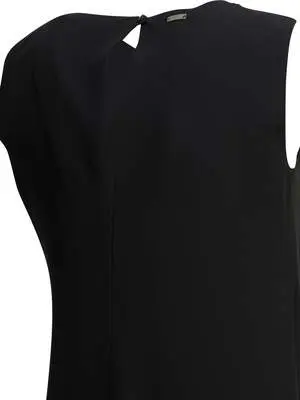 Herno Sleeveless Long Dress - Black