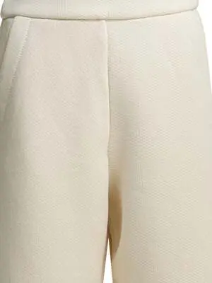 Max Mara High-waisted Wide-leg Casual Pants - White