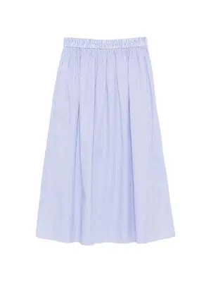 ARCHIVIO '67 Striped Cotton A-line Skirt