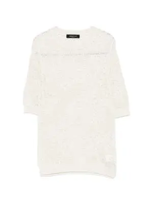 Fabiana Filippi Openwork Crewneck T-shirt
