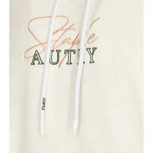 AUTRY Chenille Staple Hoodie - White