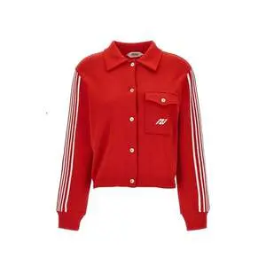 AUTRY Side Band Cardigan - Red