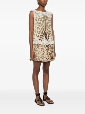 ERMANNO FIRENZE Leopard Print Mini Dress