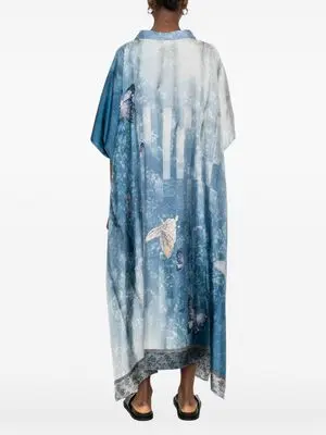 PIERRE-LOUIS MASCIA Printed Silk Kaftan