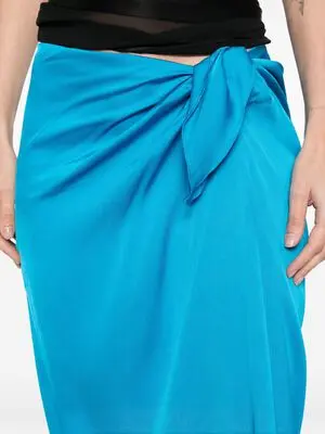 SILK95 FIVE Silk French Tie Skirt