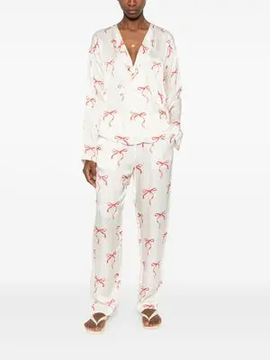 FORTE_FORTE Printed Trousers - Red