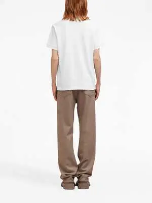 AMI Paris De Coeur Cotton Polo Shirt - White