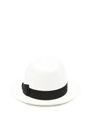 Borsalino Federico Raffia Hat - White