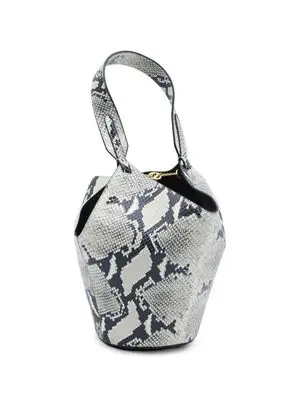 Khaite Lotus Mini Leather Tote - Beige
