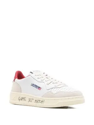 AUTRY Medialist Low Leather Sneakers - Red