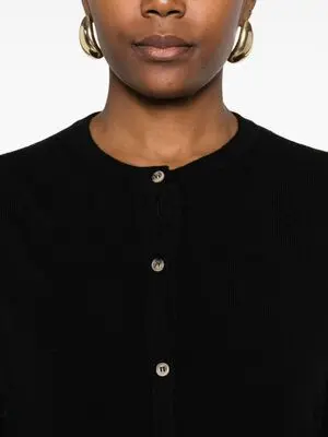Soft Goat Cashmere Cardigan - Black