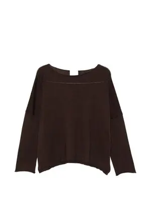 BEYOU Cashmere And Cotton Blend Sweater - Brown