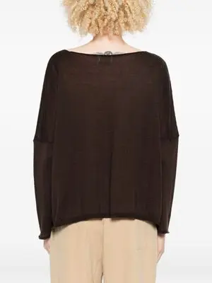 BEYOU Cashmere And Cotton Blend Sweater - Brown