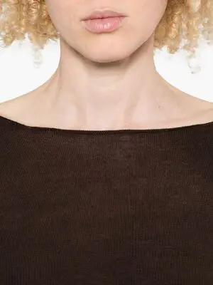 BEYOU Cashmere And Cotton Blend Sweater - Brown