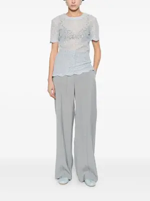 Ermanno Scervino Embroidered T-shirt - Clear Blue