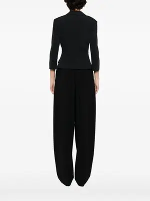 Elisabetta Franchi Belted Double-breasted Jacket - Black