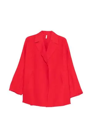 BOBOUTIC Cotton And Linen Long Blazer