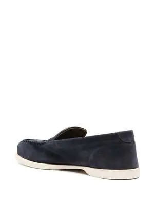 John Lobb Pace Suede Leather Loafers